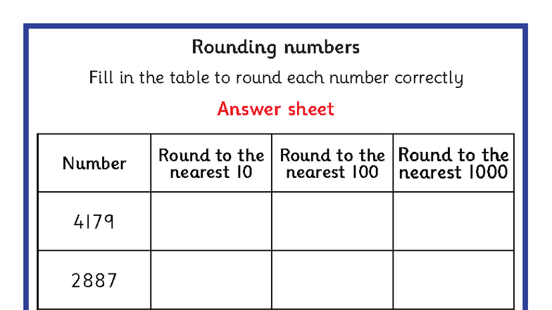 Rounding to nearest 10 100 and 1000 answers - toán ôn tập lớp 12 ...