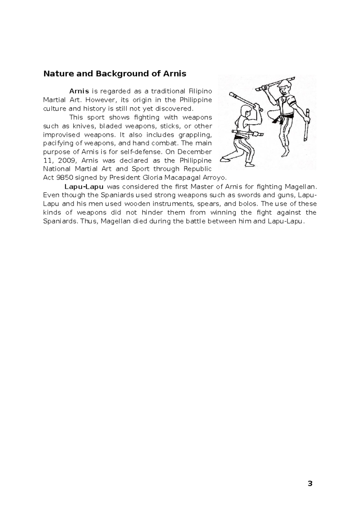 Arnis - Lecture on Techniques and History of Filipino Martial Arts ...