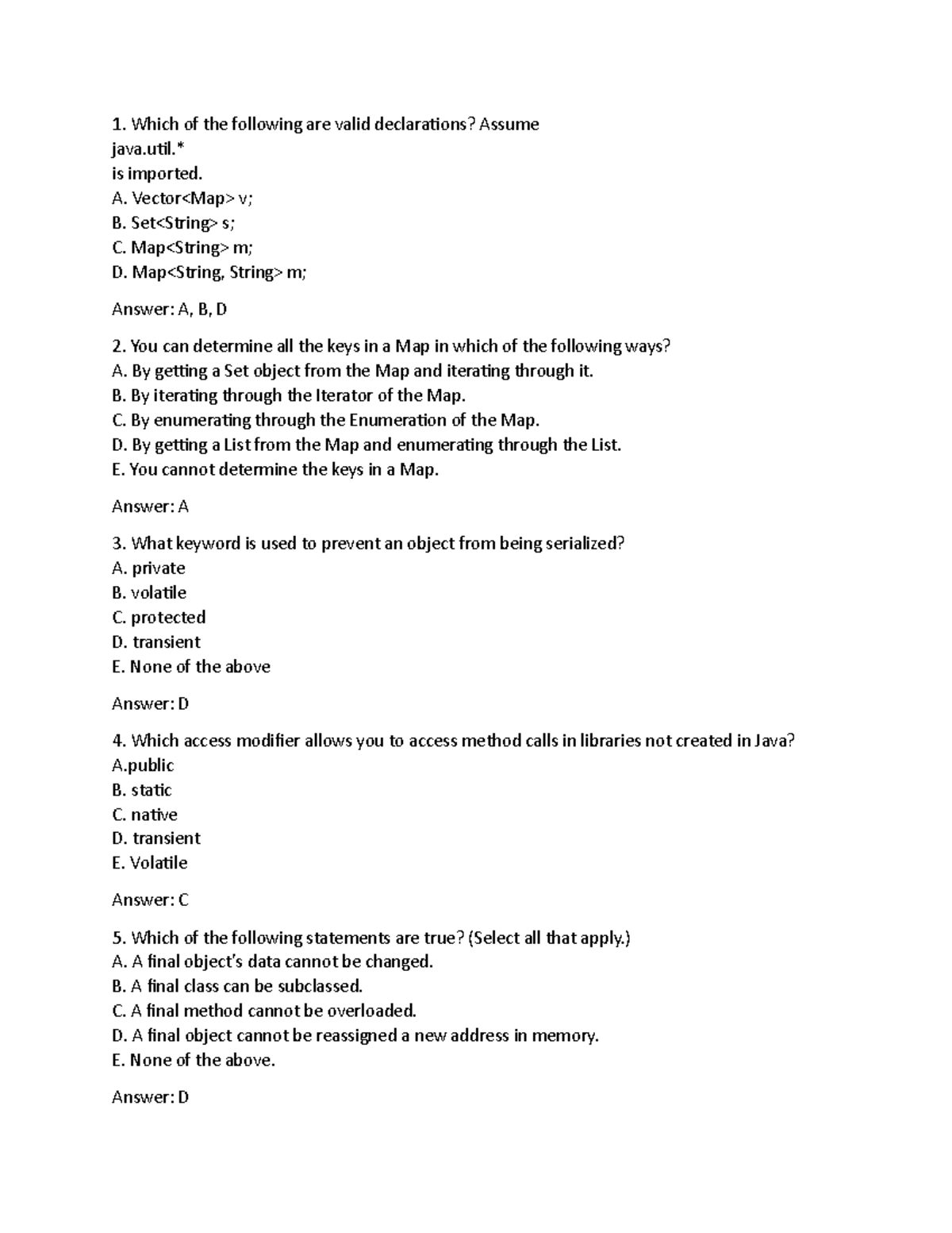 PRO192 Quiz - Java Fundamentals Questions and Answers - Studocu