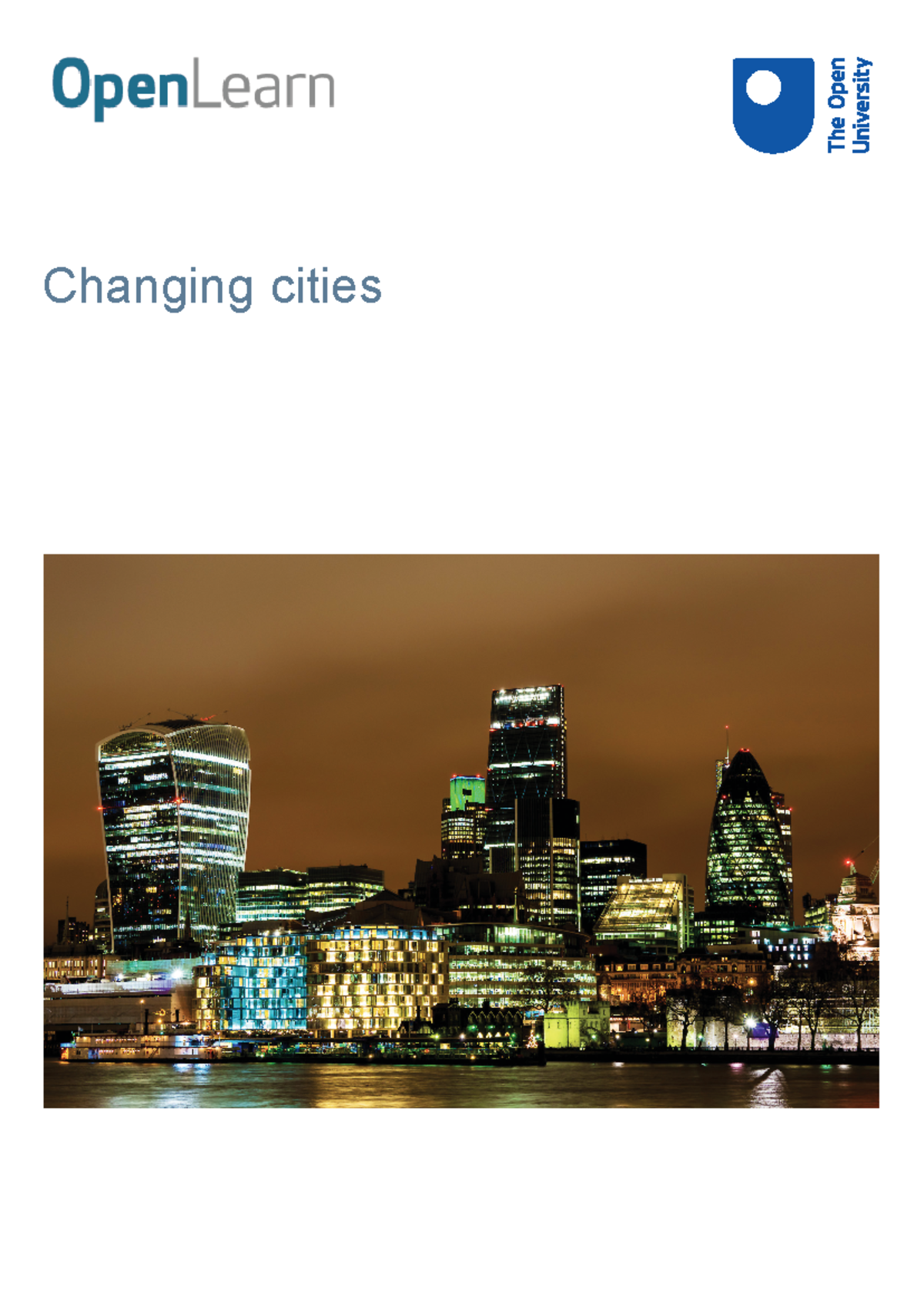 Changing cities printable - Changing cities About this free course Find ...