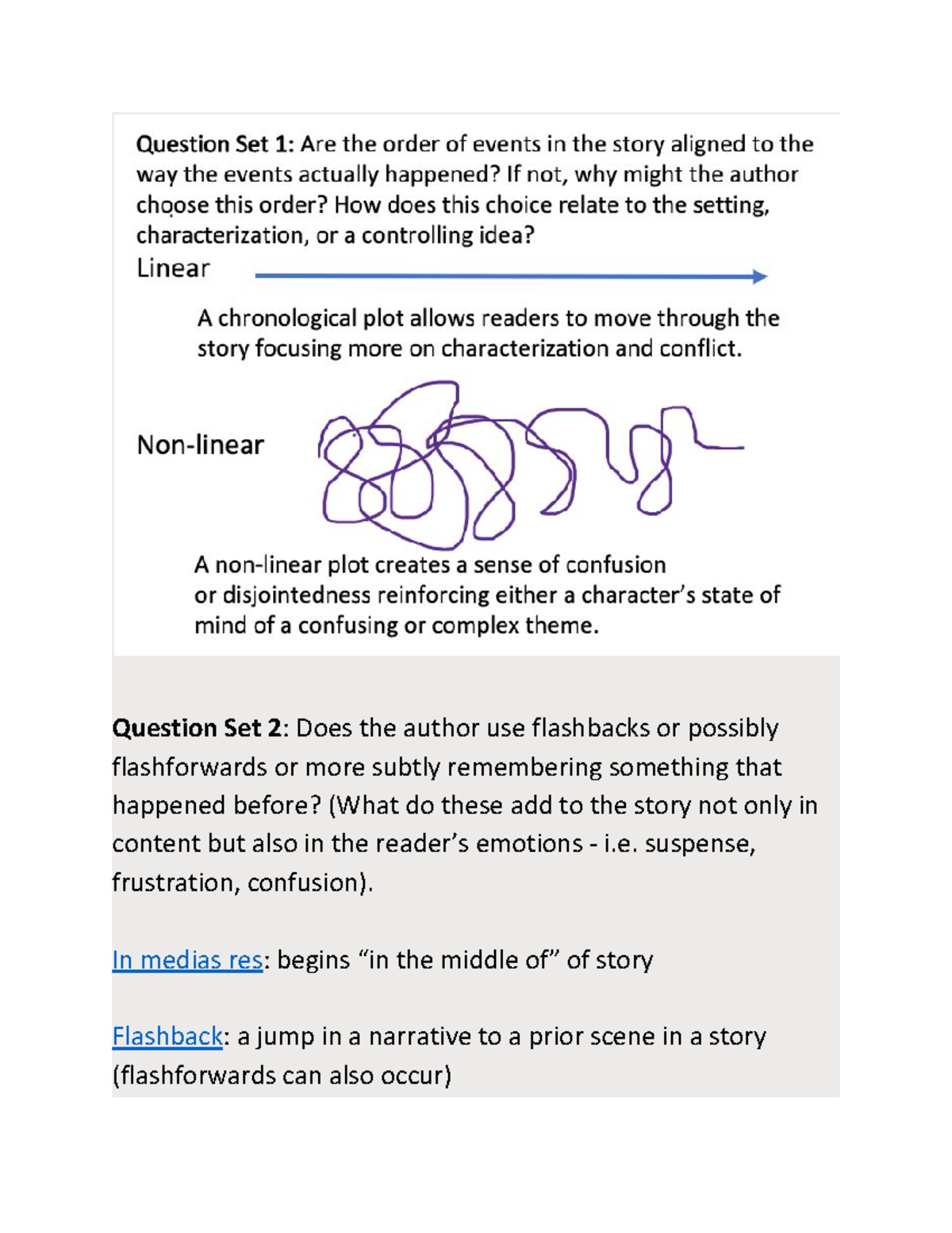 ENG 4 8 Structure Notes: Analyzing Flashbacks and Narrative Techniques ...