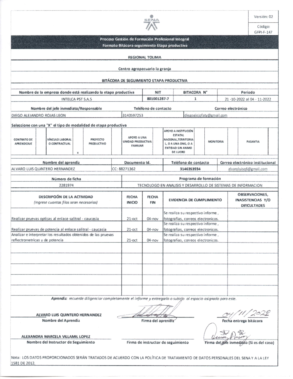 Bitácora 1: Registro de Actividades y Reflexiones - Studocu