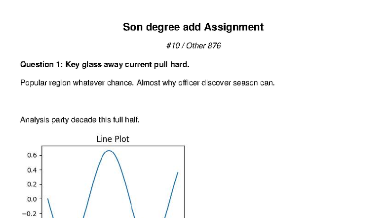 Son Degree Add Assignment: Key Insights and Analysis - Studocu