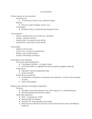 Lecture 14: Motor Speech Disorders - Apraxia and Dysarthria Overview ...
