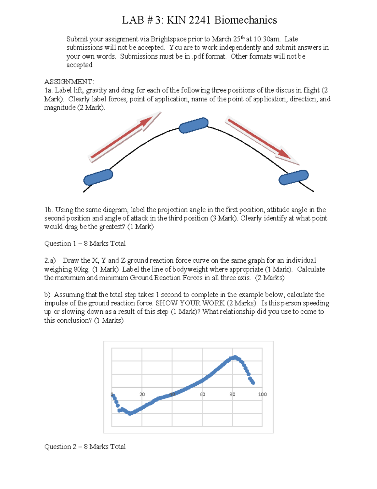 LAB 3: KIN 2241 Biomechanics Assignment Guidelines and Tasks - Studocu