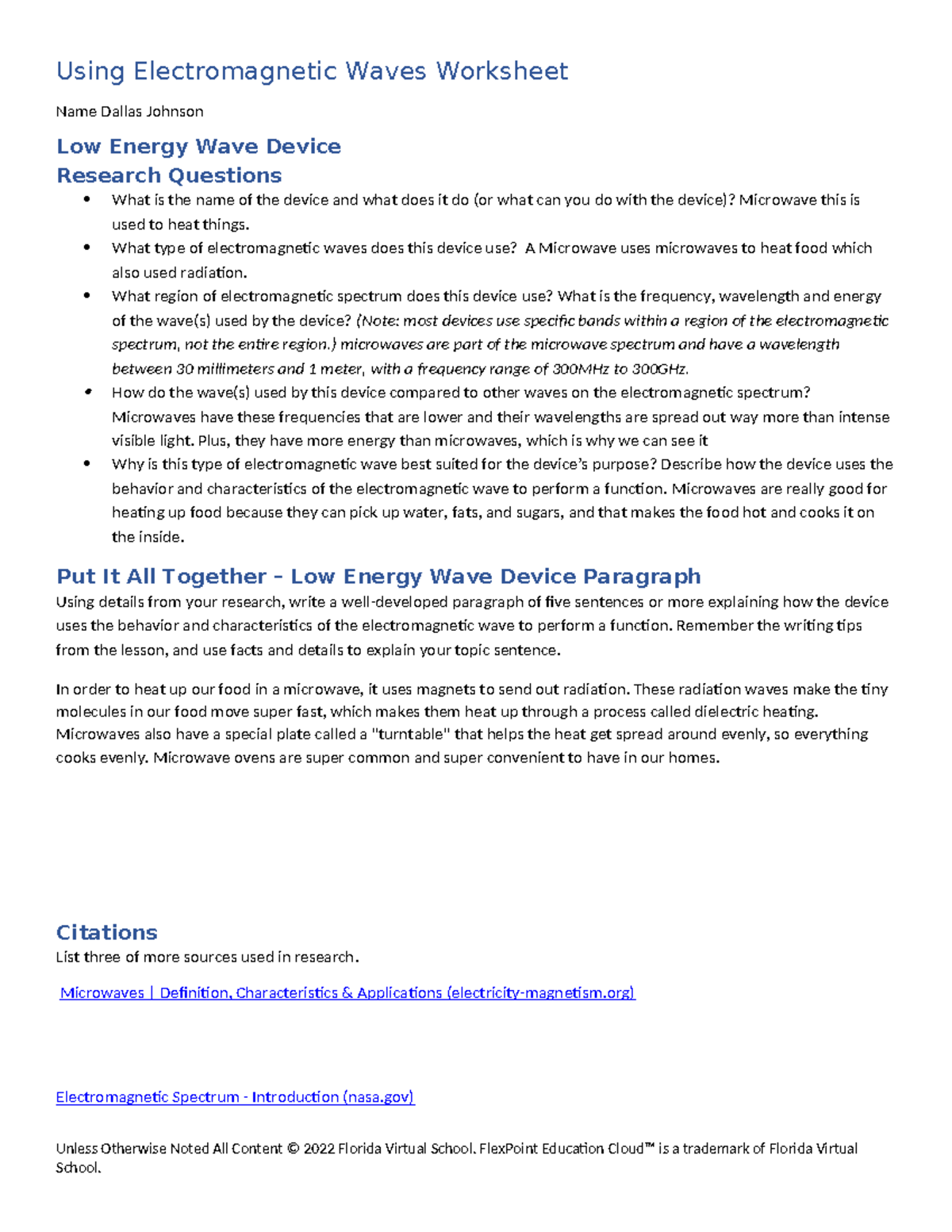 Using Electromagnetic Waves: Microwaves in Heating Devices - Studocu