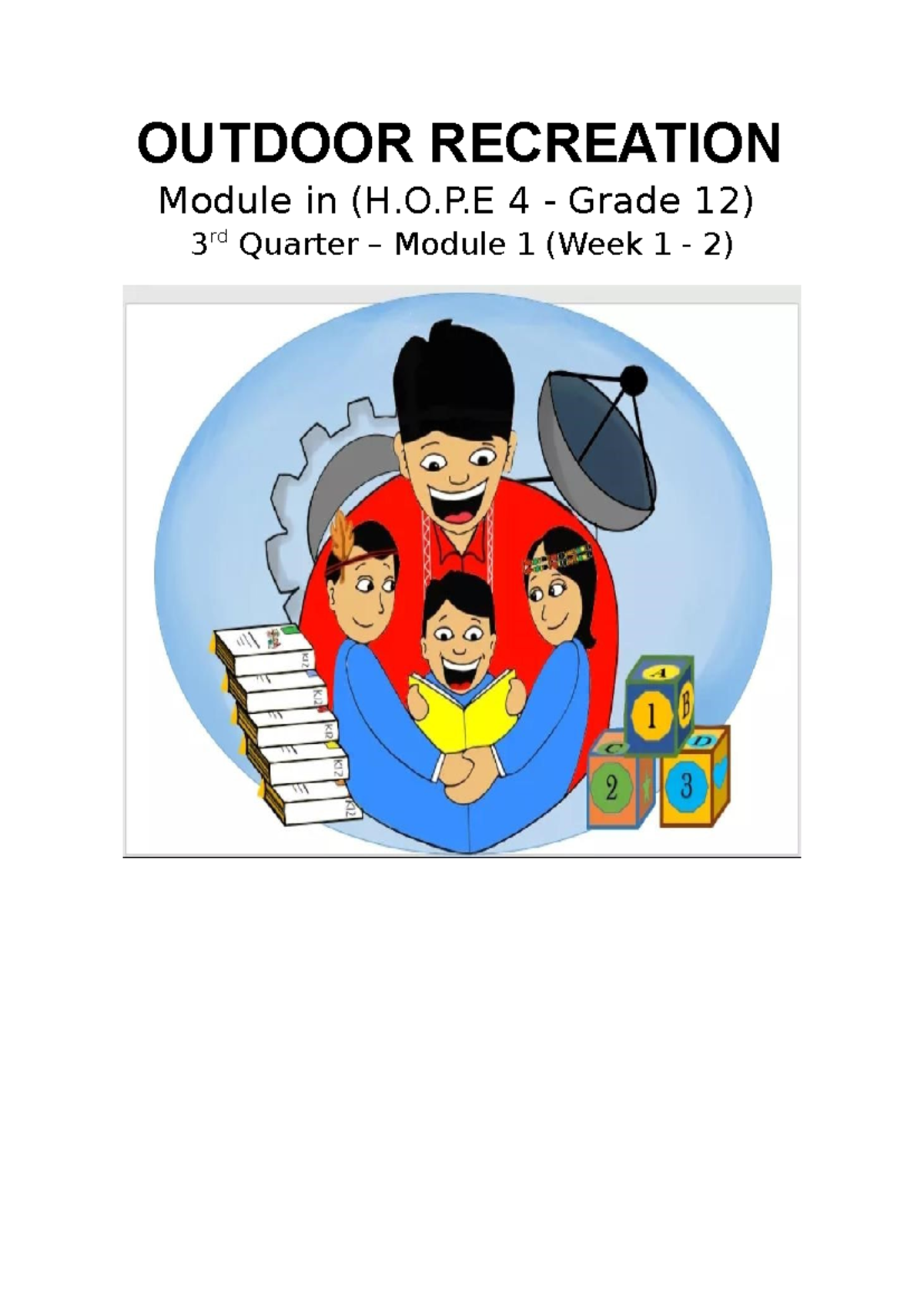OUTDOOR RECREATION Module (H.O.P.E 4 Grade 12) 3rd Quarter Week 1-2 ...