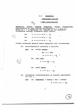 IsiXhosa for law assignment - IsiNcoko sesiXhosa Isihloko: Indlela ...