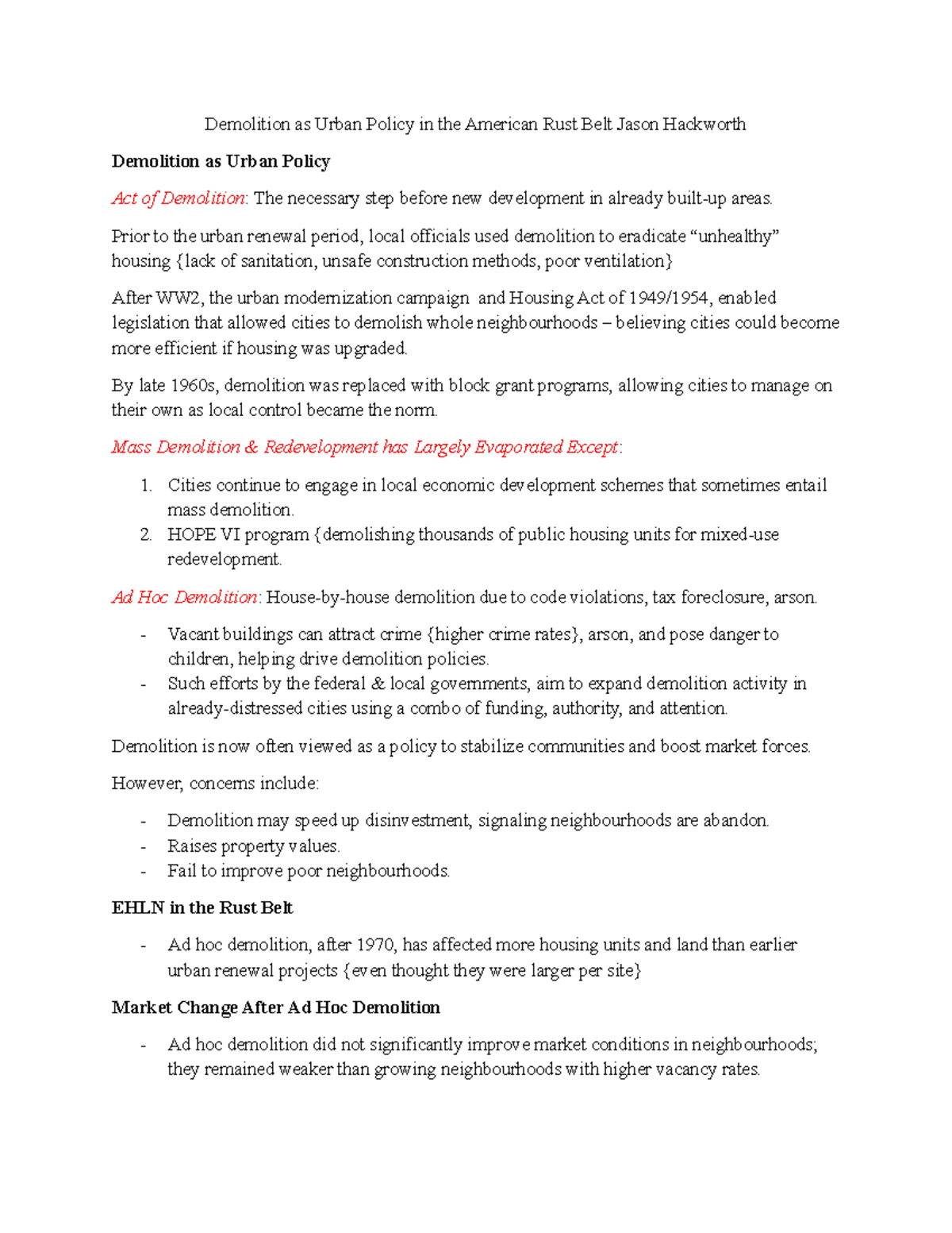 Geography Readings: Final Exam Insights on Urban Policy and Climate ...