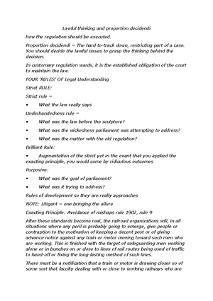 English Legal System Notes - English Legal System, Method and Skills ...