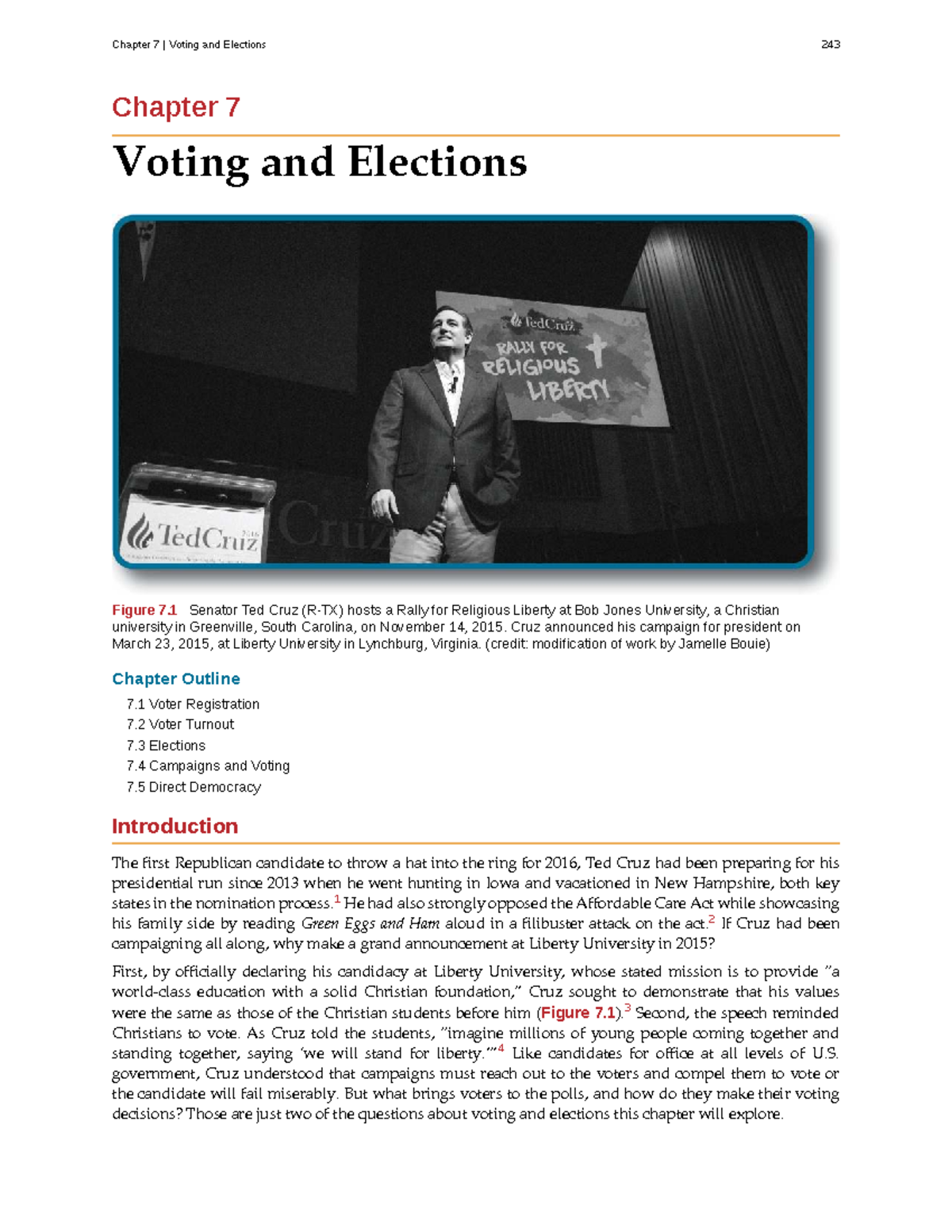Chapter 7: Voting and Elections (GOVT 101 - Midterm Exam Notes ...