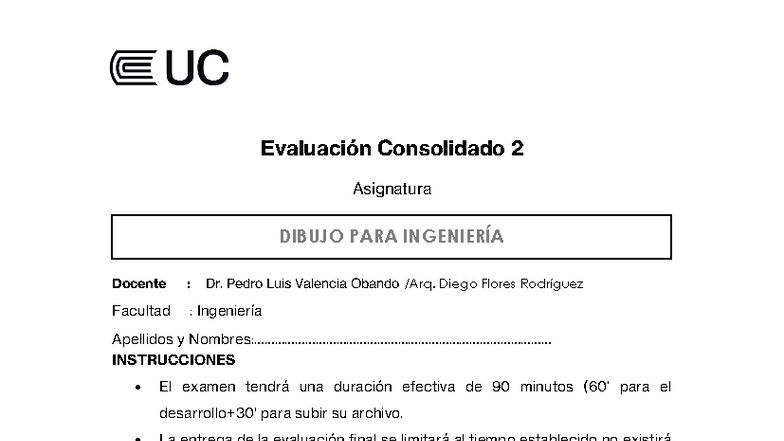 Consolidado 2: Evaluación Final Dibujo para Ingeniería - AutoCAD - Studocu