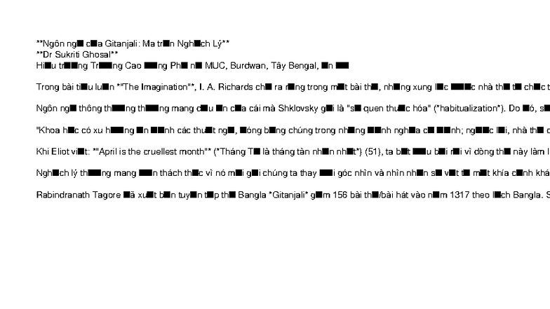 Gitanjali Vietnamese Translation - Ngôn ngn cna Gitanjali: Ma trnn ...