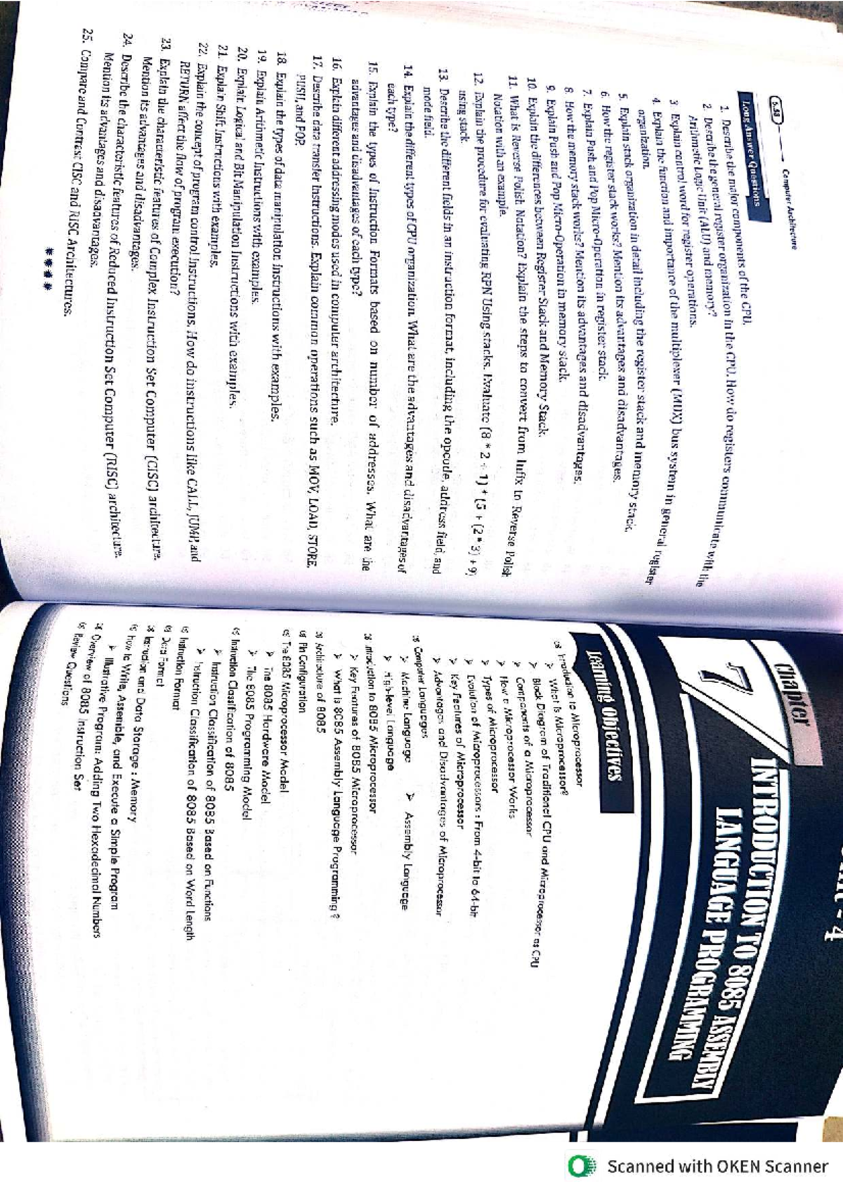 Computer Architecture CA Unit 4 - Long Answer Questions and Key ...