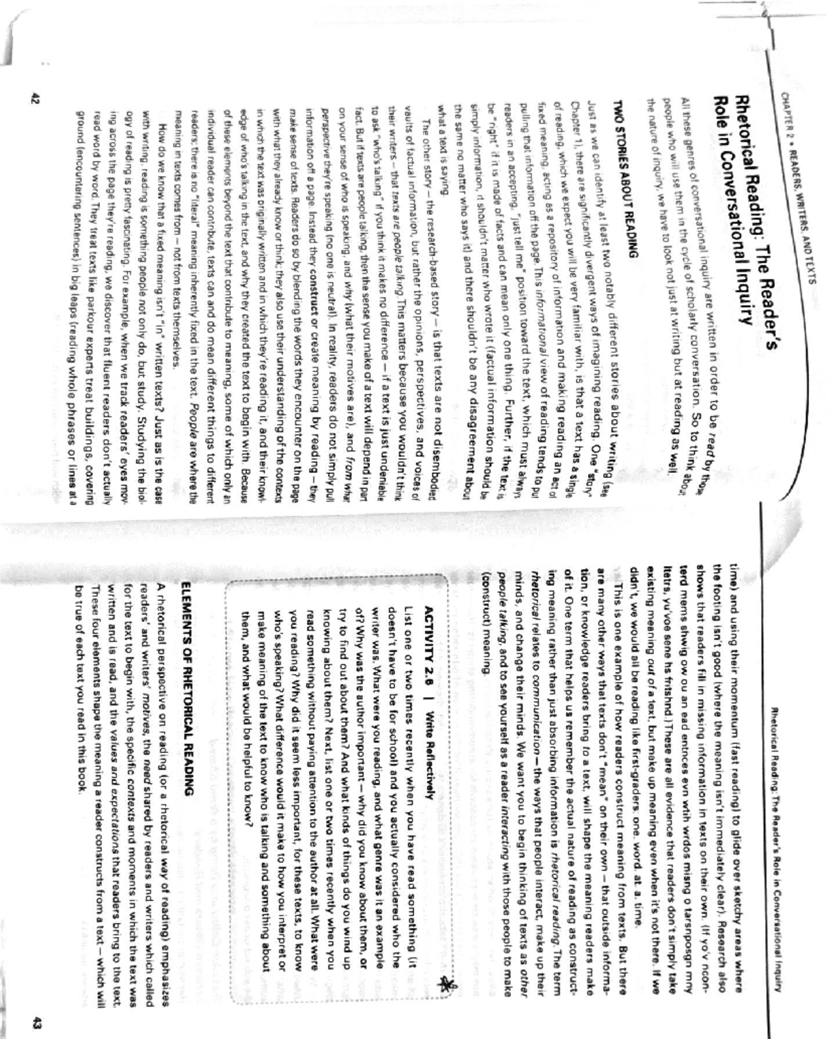 CHAPTER 2: Readers, Writers, and Texts - Rhetorical Reading Insights ...