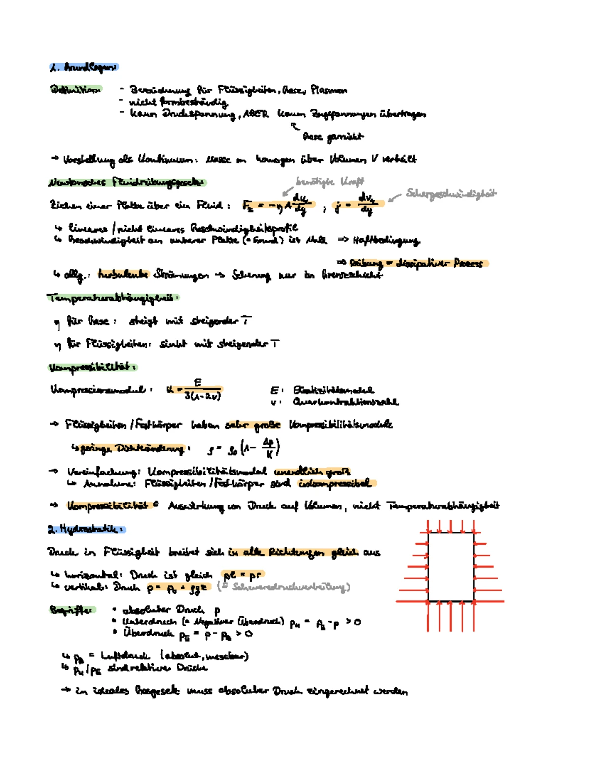 Formelsammlung Fluidmechanik, Strömungslehre - Formelsammlung ...