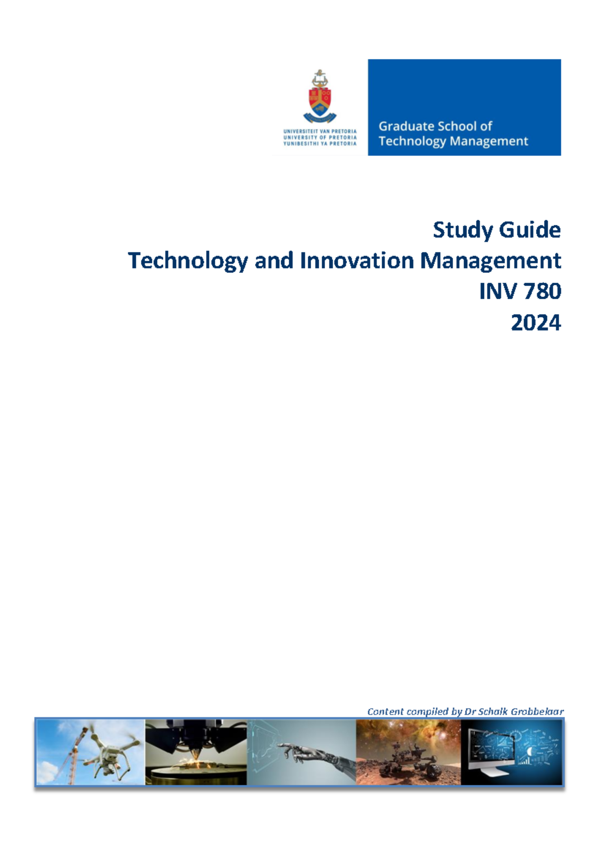 INV 780 2024 Study Guide - Study Guide Technology and Innovation ...