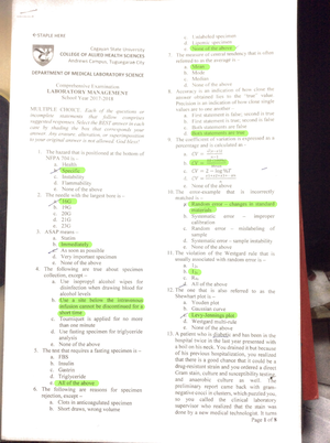 Hematology Section - HEMATOLOGY SECTION Hematology Tests Reference ...