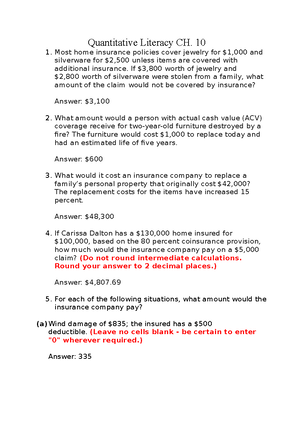 CH13 Quantitative literacy HW - Their monthly expenses total $4,230 ...