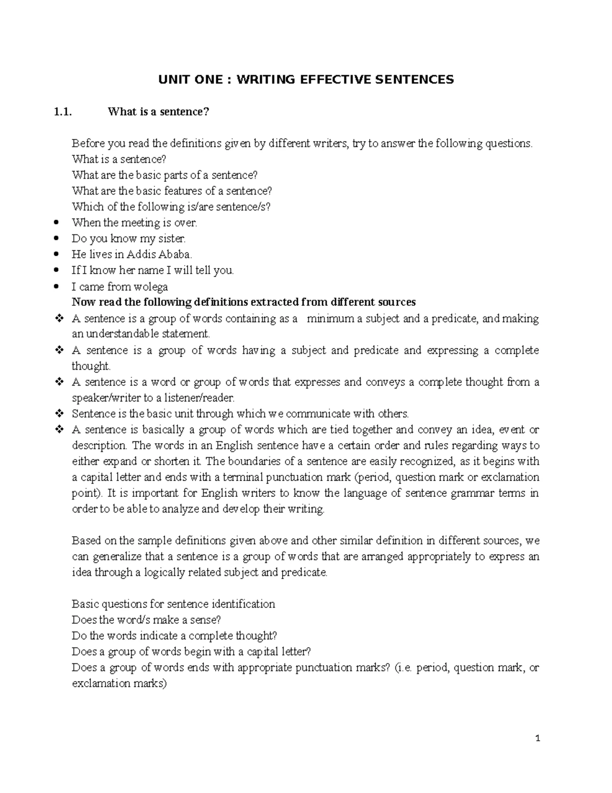 Basic Writing Process Overview: Units 2 & 3 Guide - Studocu