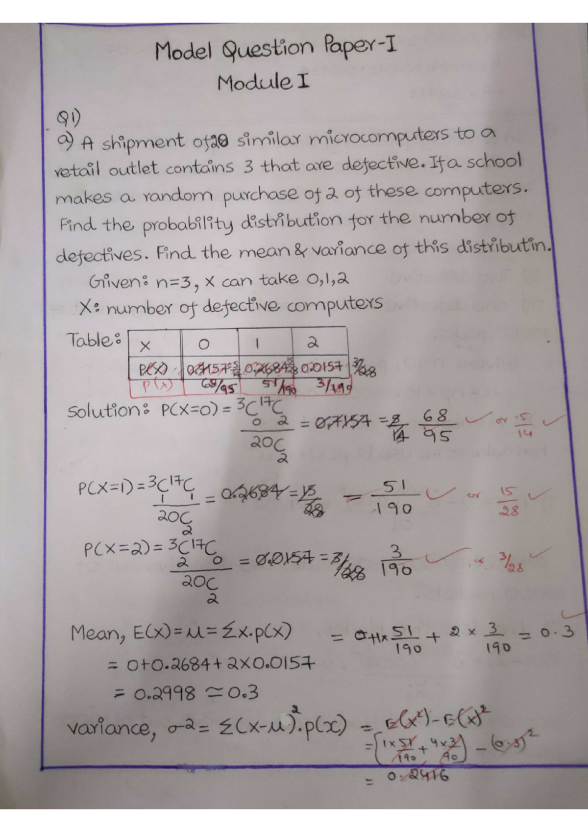 MQP Solutions - BCS301 VTU Model Question Paper 1 Solutions - Studocu