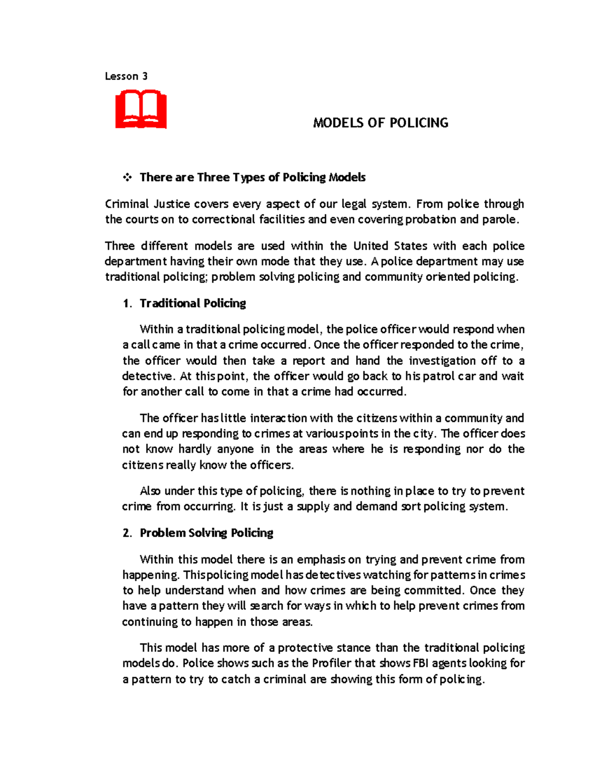 Policing Models Explained: Traditional, Problem Solving, Community ...