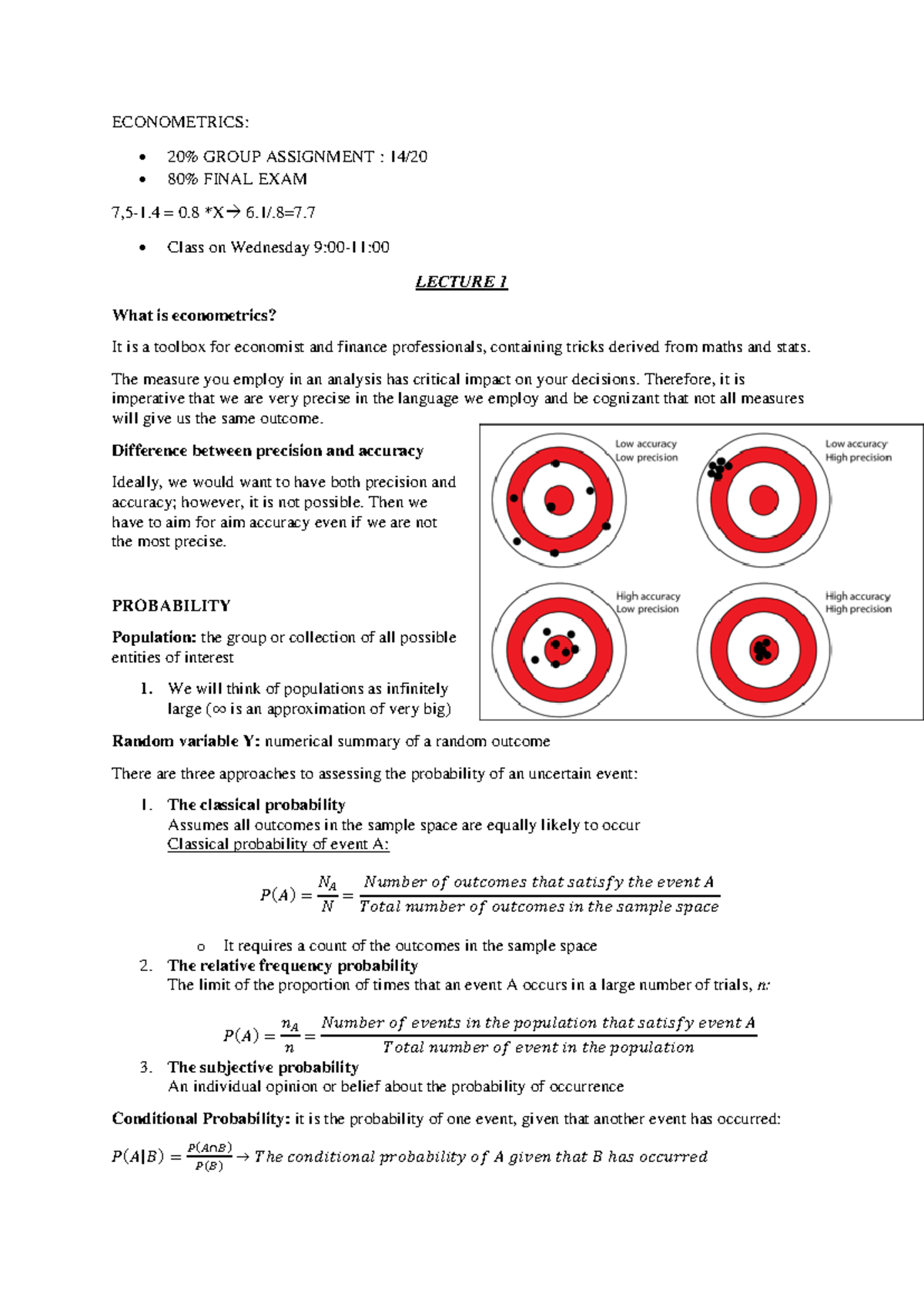 Econometrics (ECON 101): Tutorial for Final Exam Preparation - Studeersnel