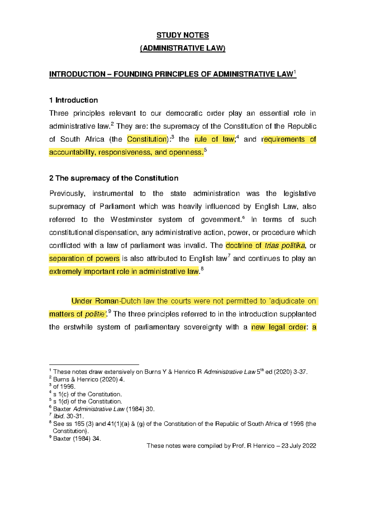 Pdf&rendition=1 ADL311 - STUDY NOTES (ADMINISTRATIVE LAW) INTRODUCTION ...