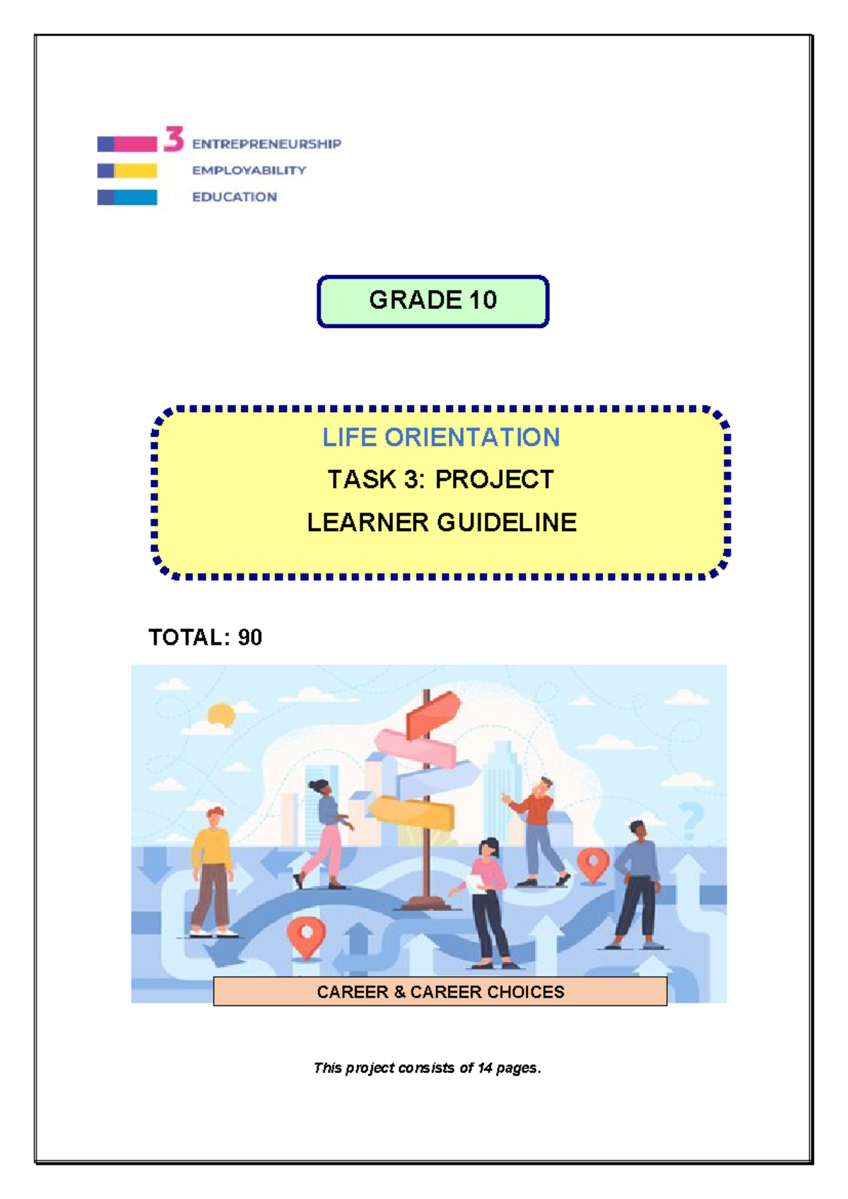 Grade 10 Life Orientation Project: Career Choices & Development - Studocu
