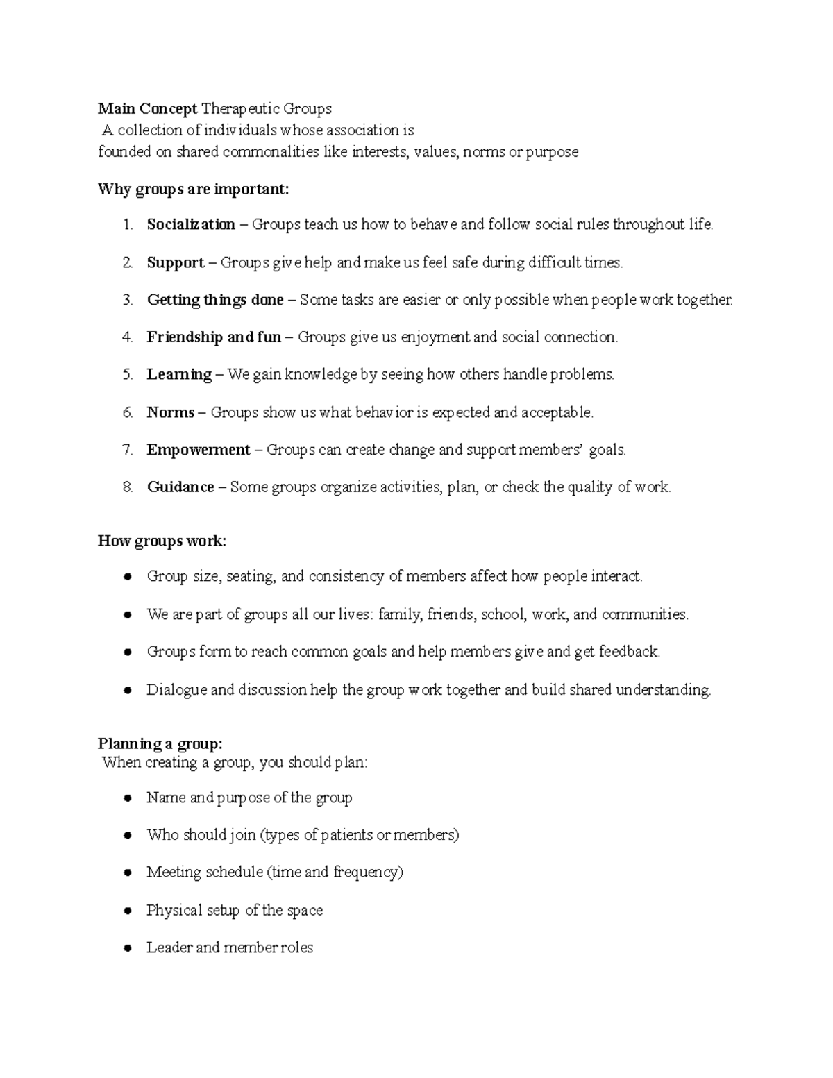 Therapeutic Groups Concept Map: Understanding Their Importance and ...