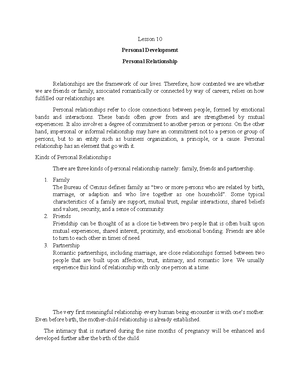 FM Module-1-Personal-Development-1 - Module 1: Personal Development ...