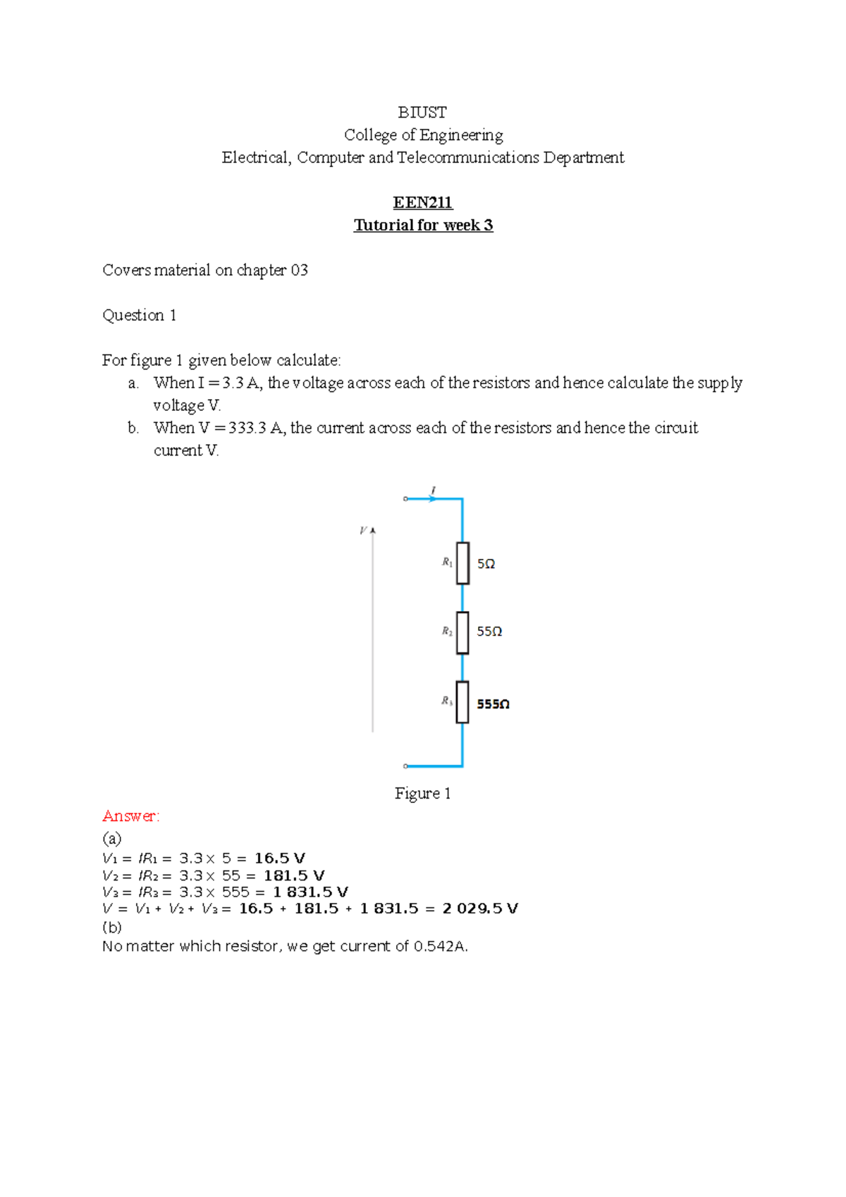 Tutorial Week03 chpt03 with answers - BIUST College of Engineering ...