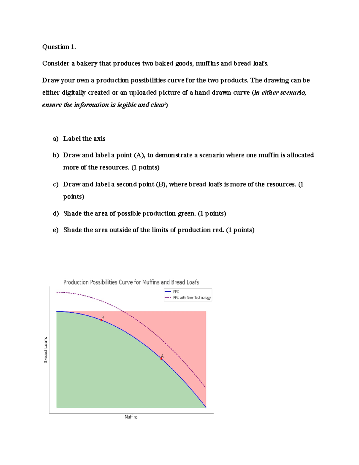 Microeconomics Assignment 1: Production Possibilities & Opportunity ...