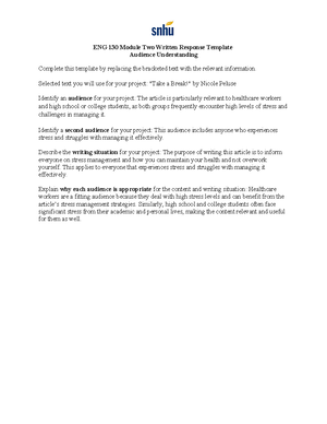 SNHU 107 Module Three Journal Template - SNHU 107 Module Three Journal ...