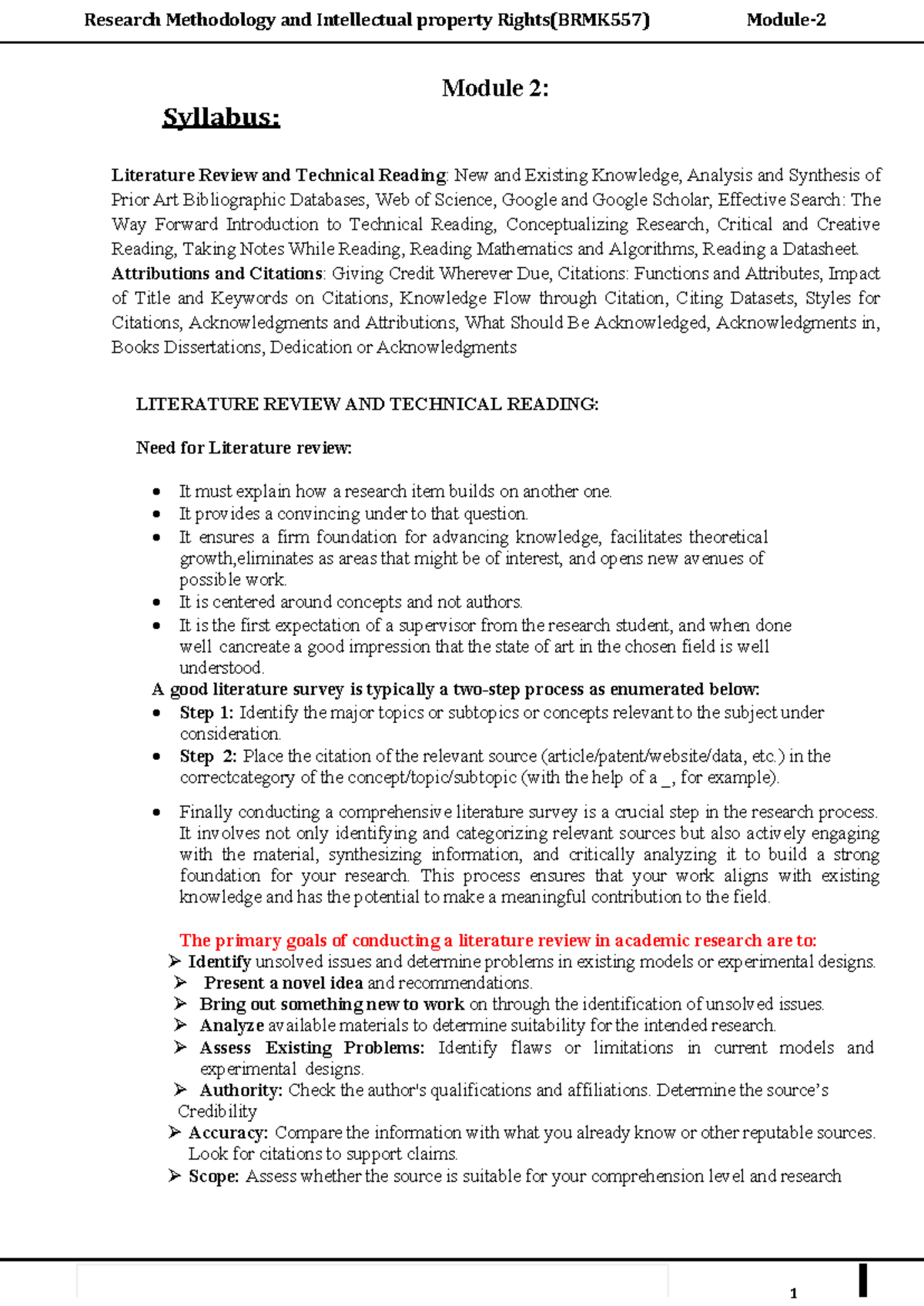 Research Methodology and Intellectual Property Rights (BRMK557 ...