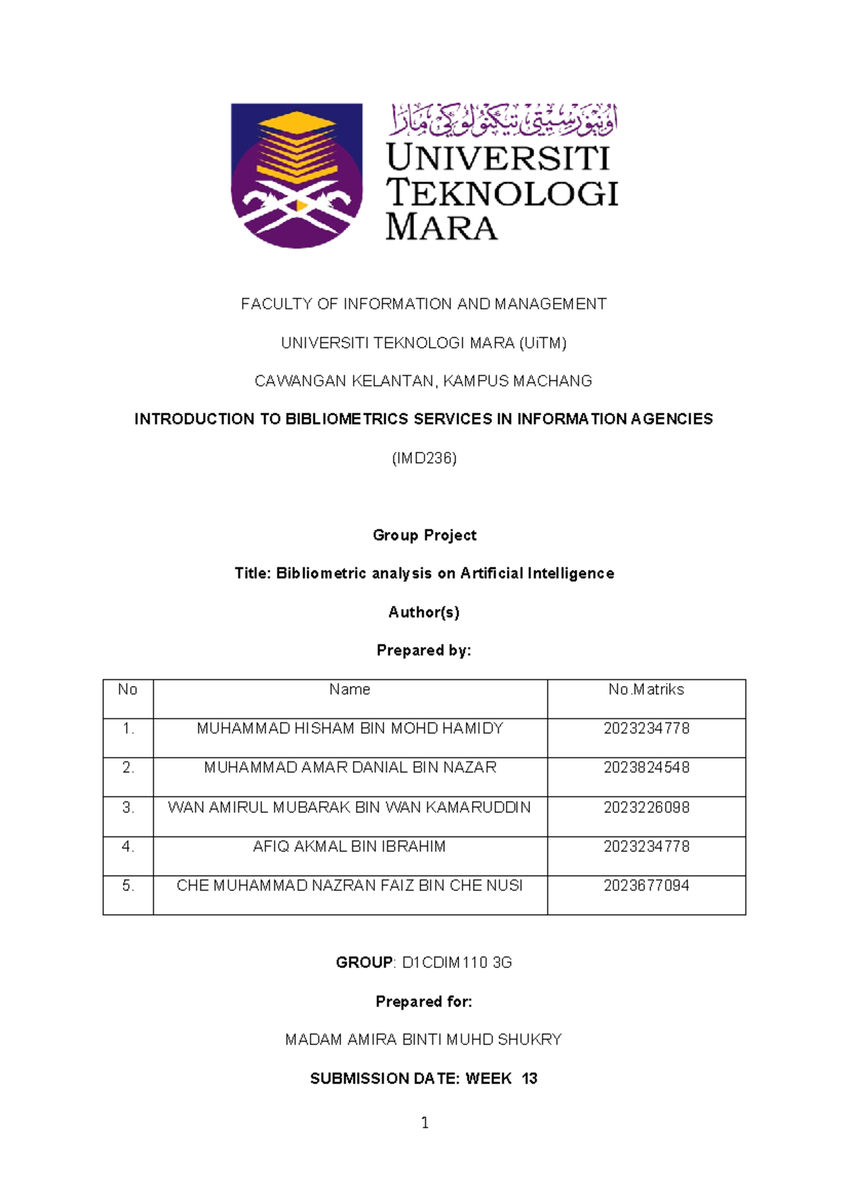 IMD236 Paling REAL - Scopus and Web of Science - FACULTY OF INFORMATION ...