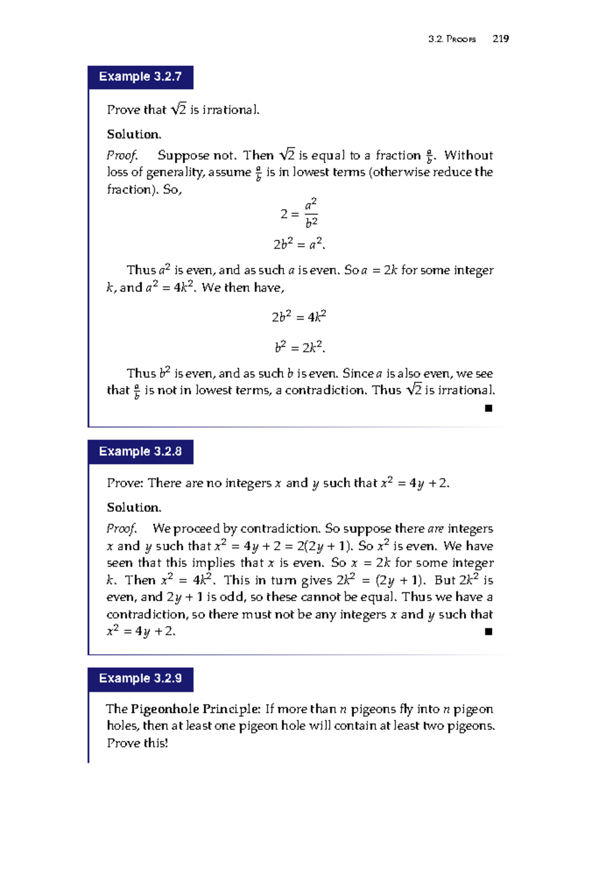 Discrete mathematics-79 - Proofs 219 Example 3. Prove that √ 2 is ...