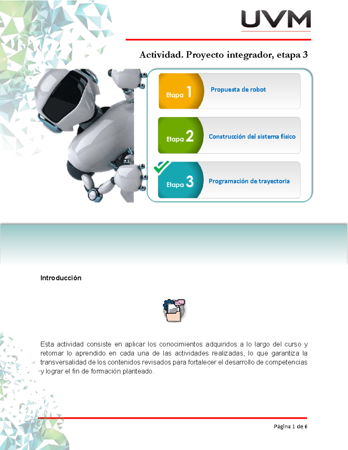 U5 Proyecto Integrador: Etapa 3 - Propuesta de Robot y Programación ...