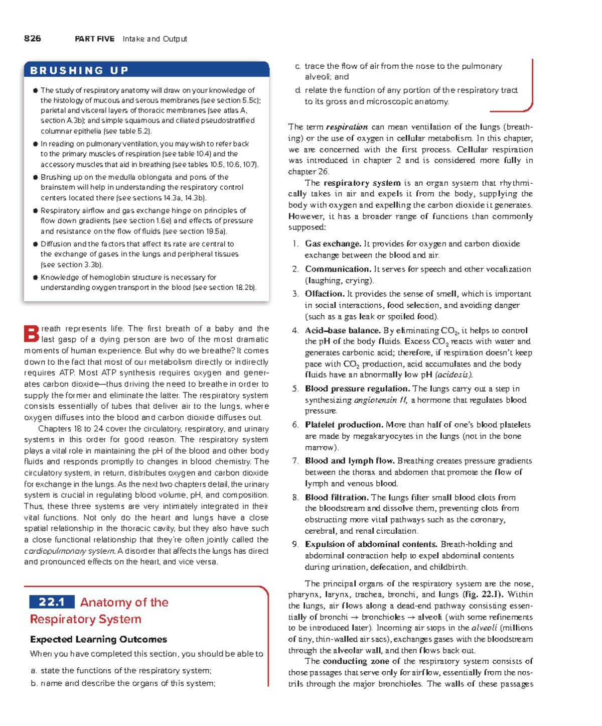 Respiratory Anatomy and Physiology Overview - Lab 1 (Course Code: 826 ...