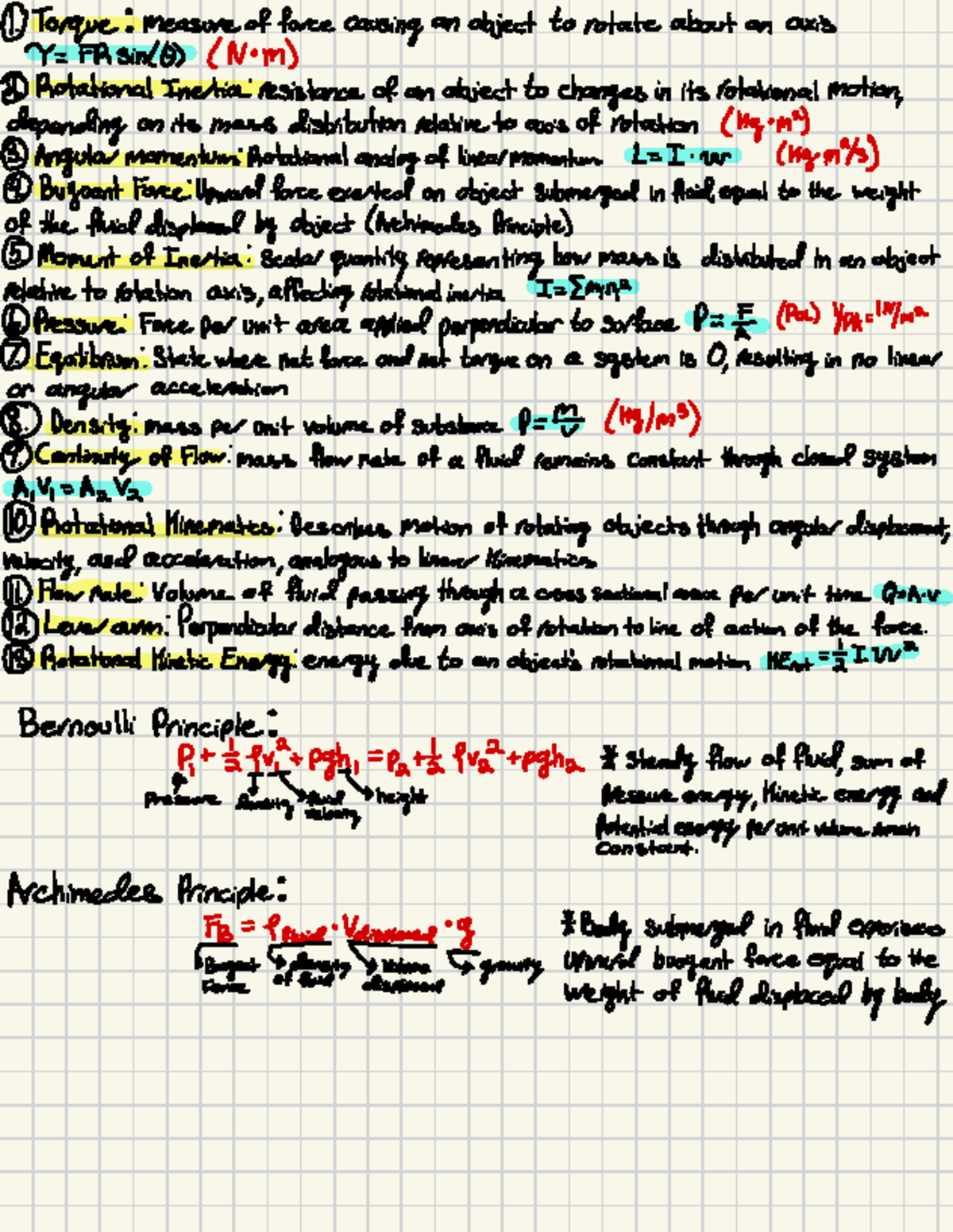 Physics Fundamentals: Torque, Momentum, and Energy Conservation ...