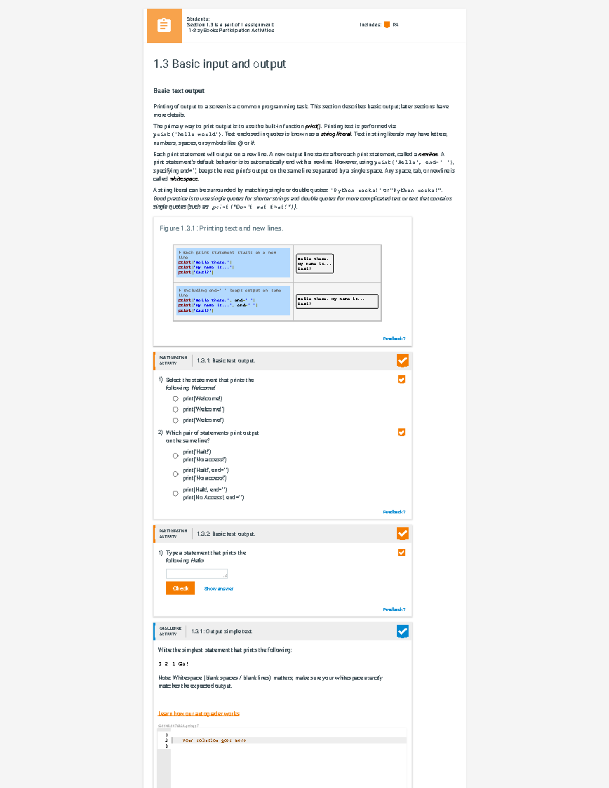 IT 140 Midterm Section 1.3: Basic Input and Output in Scripting - Studocu