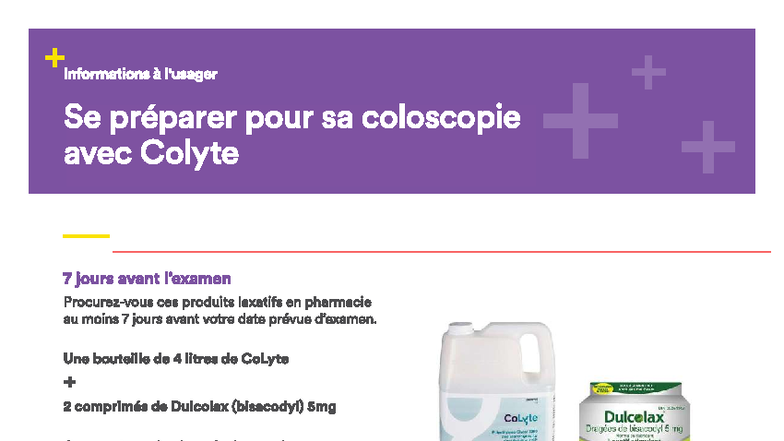 Préparation à la Coloscopie avec CoLyte - Guide 2024 - Studocu