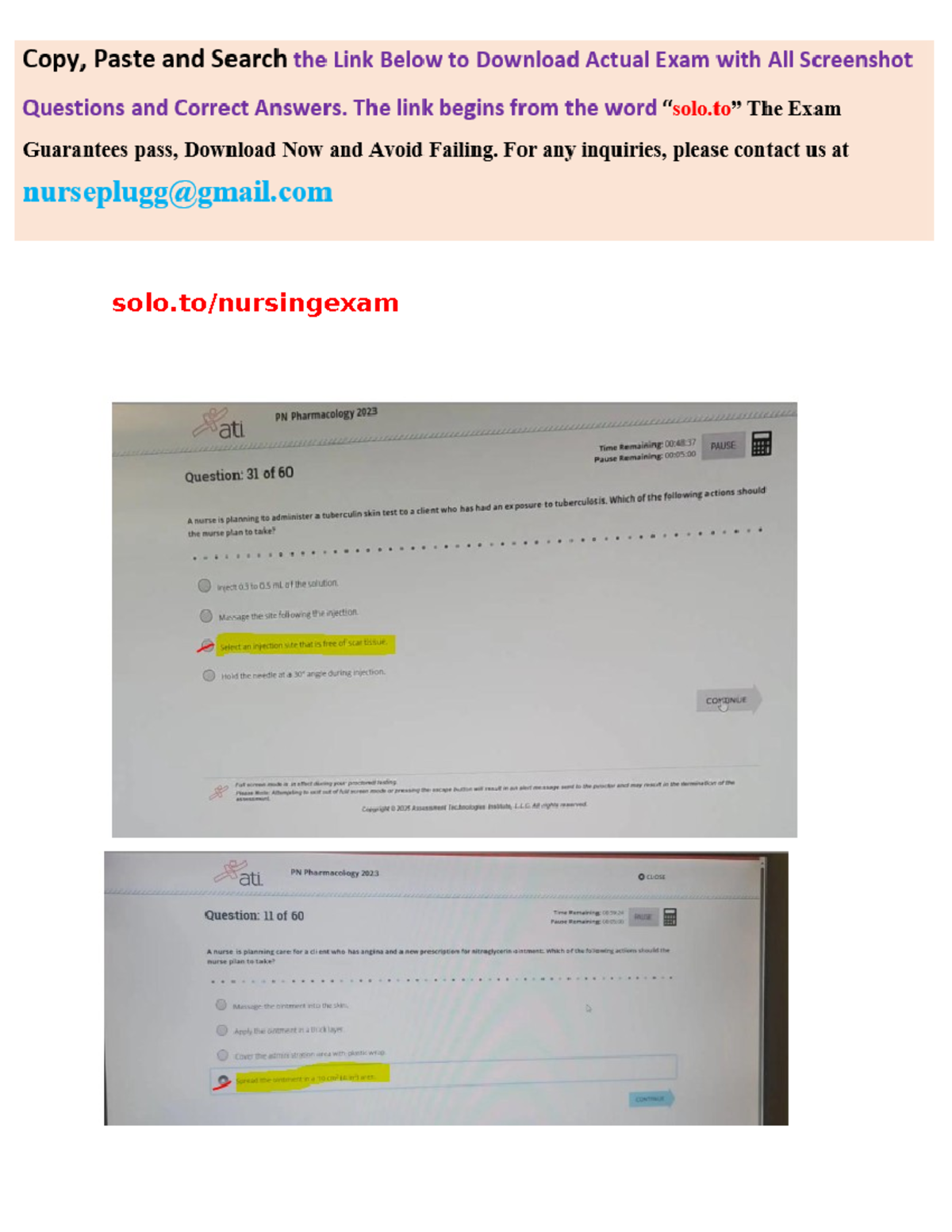 Pass 2026 ATI PN Pharmacology Proctored Exam NGN 60 Q&A - Studocu