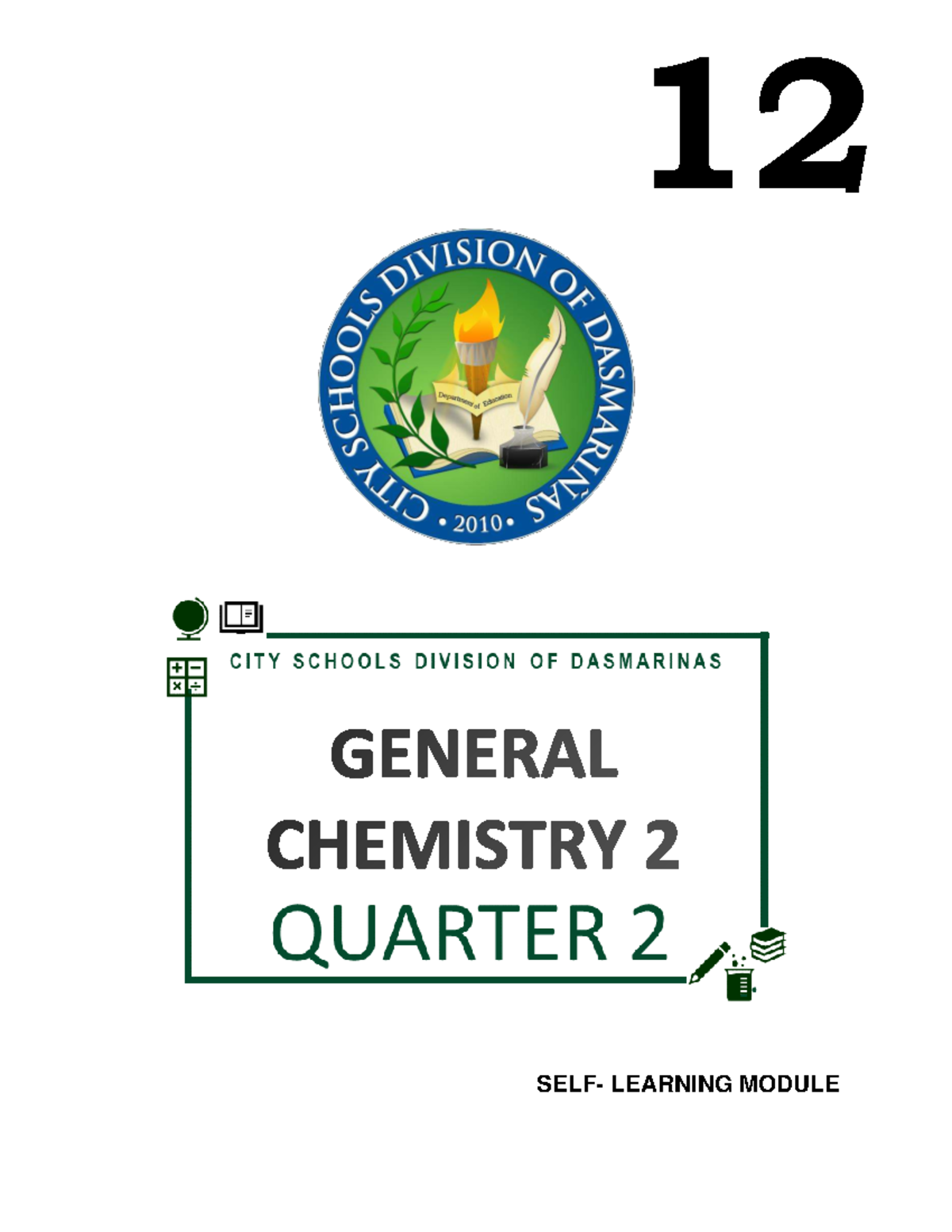 CHEM2 General Chemistry 2 Learning Module: Thermodynamics & Equilibrium - Studocu
