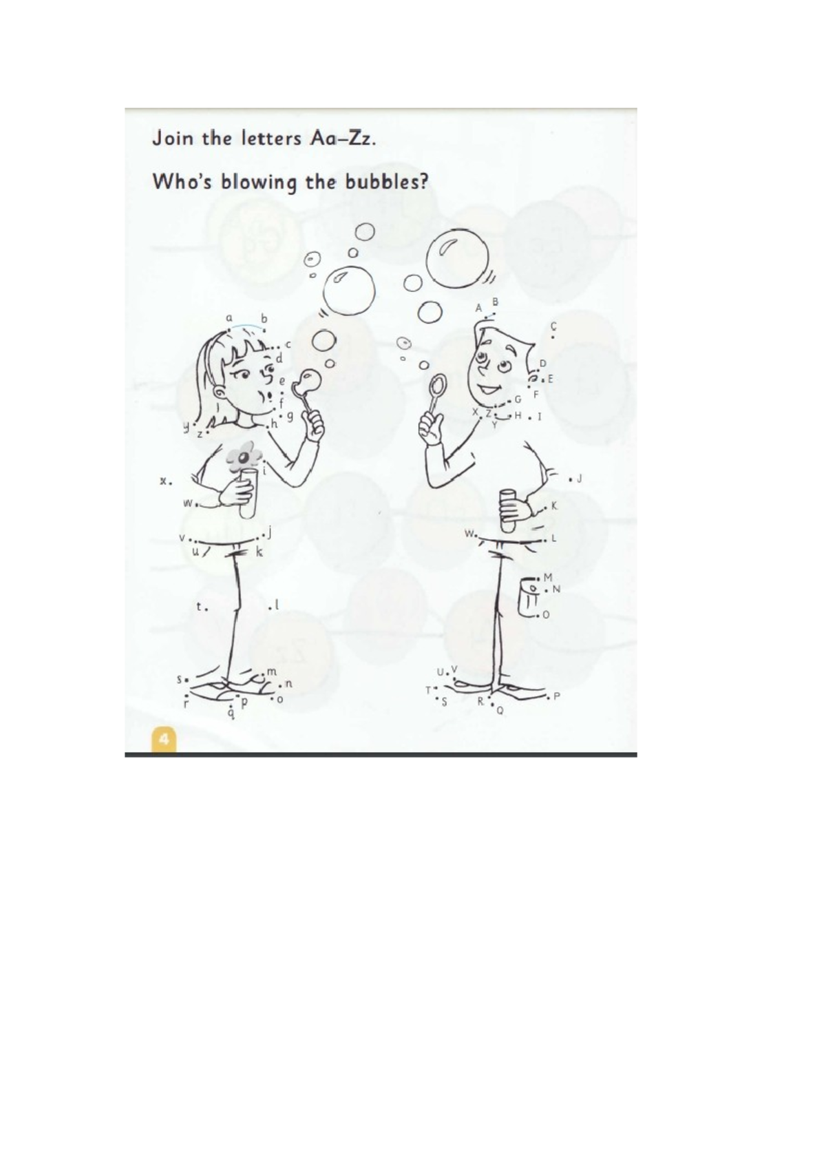 Join the Letters: Blowing Bubbles in English (Doc4) - Studocu