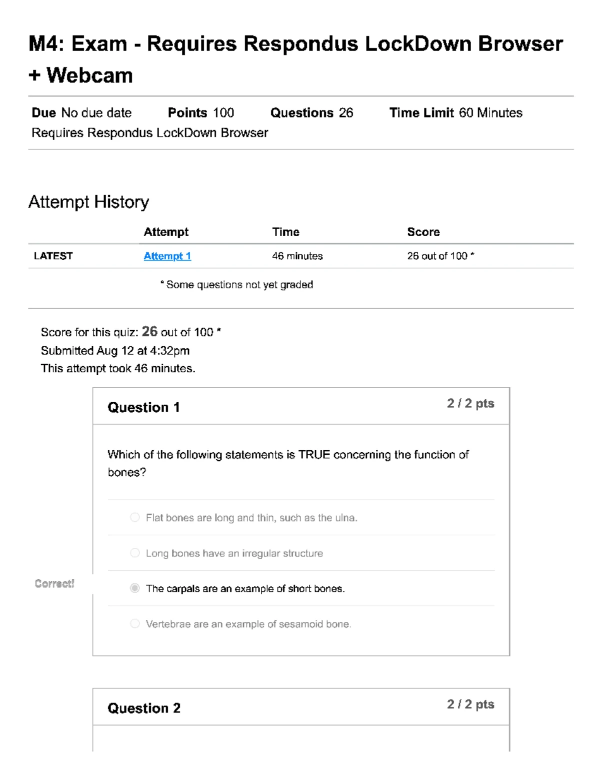 Final exam study guide (portage learning A&P 1) - Question 1: Define ...