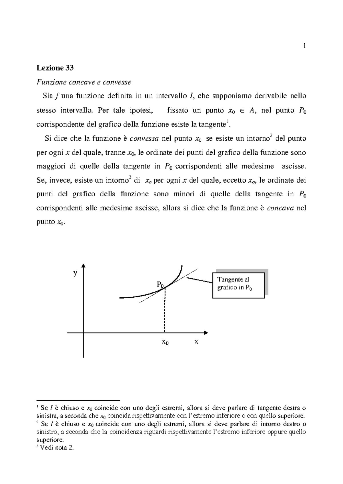 Lezione 33-42: Funzioni Concave e Convessa, Punti di Flesso e ...