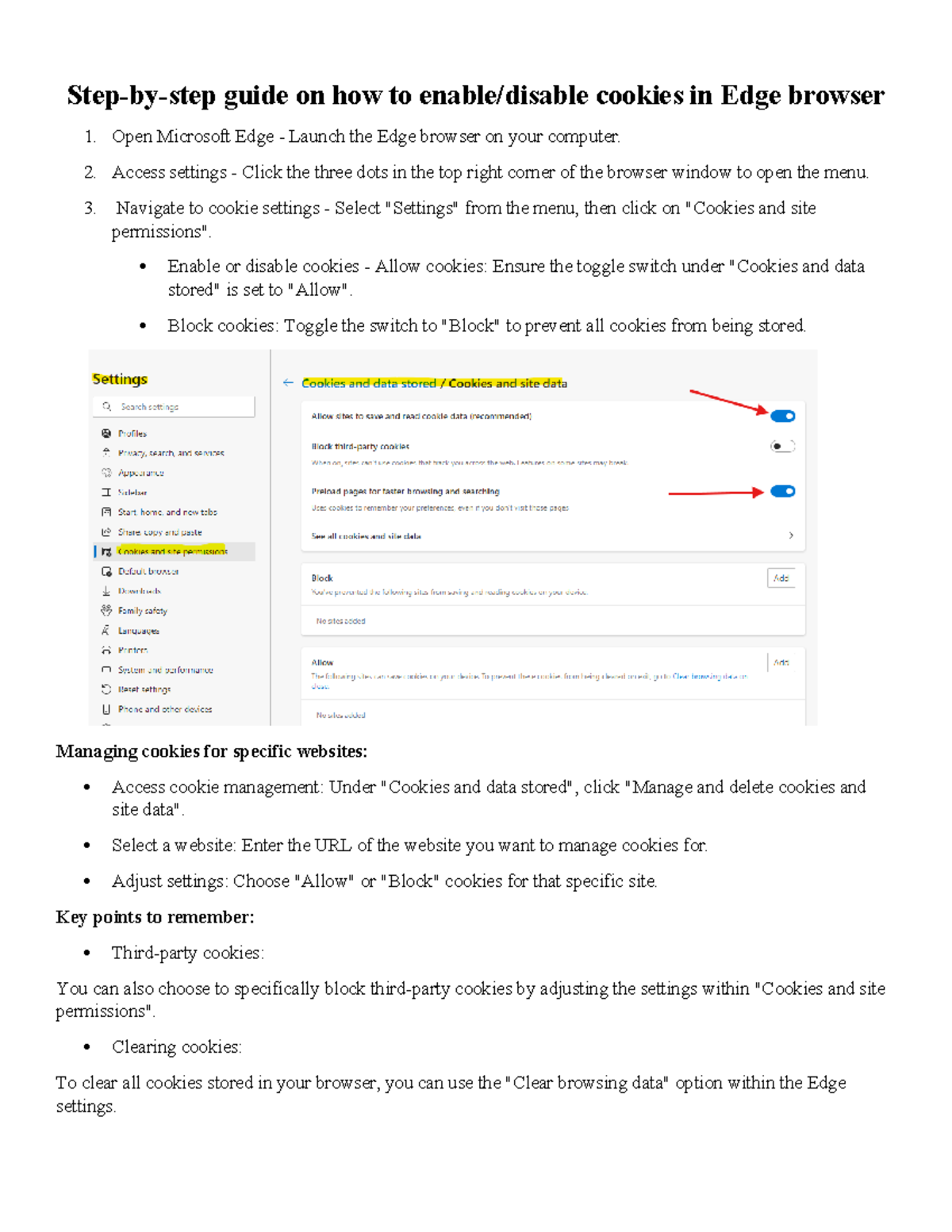 How To Enable Disable Cookies Week 7 Step By Step Guide On How To