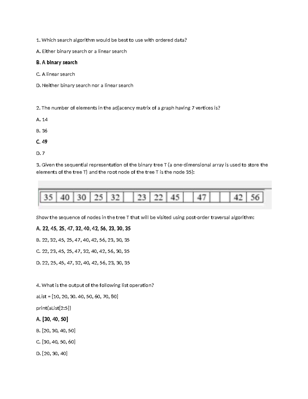 FE CSD203 - Tài liệu ôn tập cho bài kiểm tra cấu trúc dữ liệu - Studocu