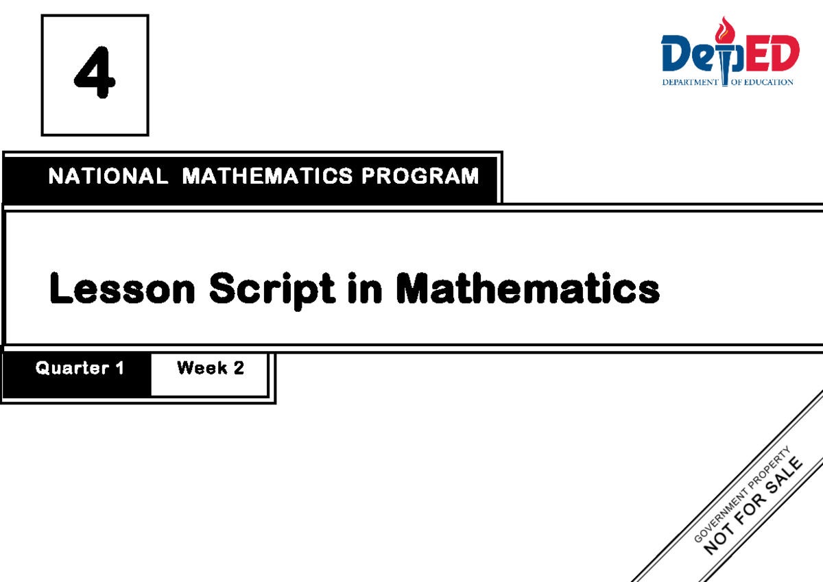 NMP- WEEK 2 - Lesson Script on Triangles and Quadrilaterals - Studocu
